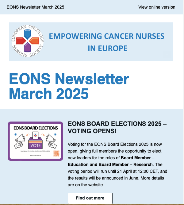 EONS March Newsletter is out! | EONS